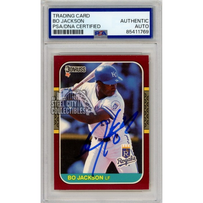 Bo Jackson 1987 Donruss Autograph Card #205 PSA/DNA | Steel City ...