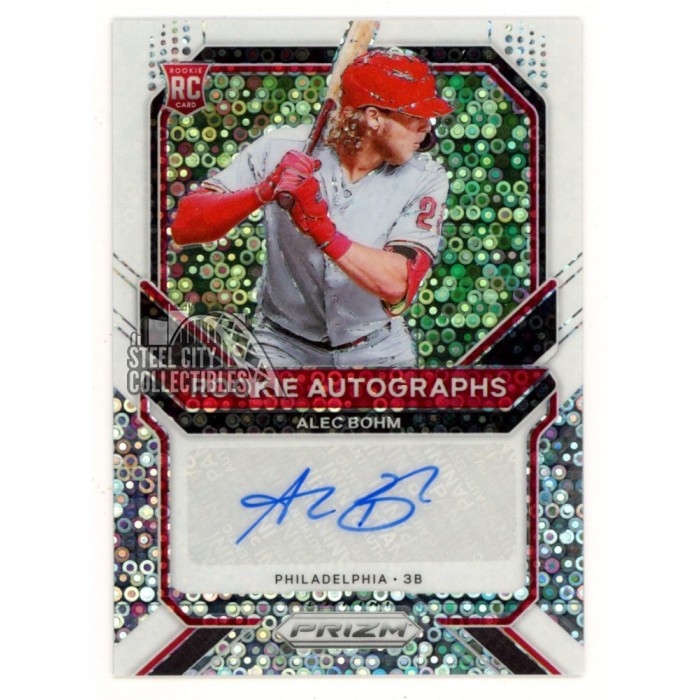 Alec Bohm 2021 Panini Prizm White Sparkle Autograph Rookie Card #RA-AB ...