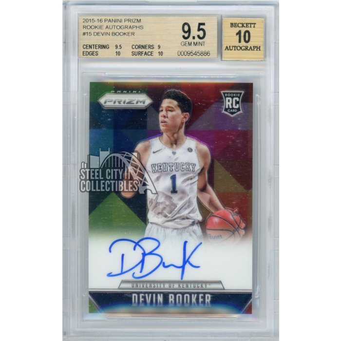 Devin Booker 2015-16 Panini Prizm Basketball Rookie Signatures ...