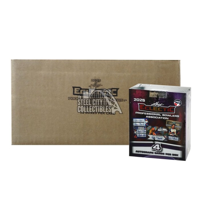 2025 Leaf Eclectic PBA Bowling Hobby 12-Box Case | Steel City Collectibles