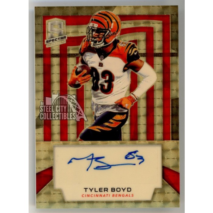 Tyler Boyd 2019 Panini Spectra Autograph Gold Vinyl Card #S-TB 1/1 ...