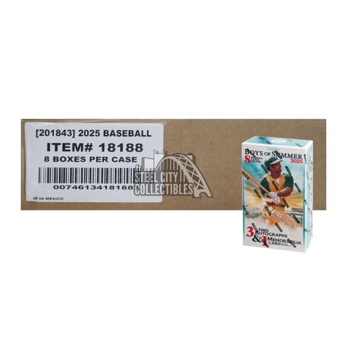2025 Panini Boys of Summer Baseball Hobby 8-Box Case | Steel City ...