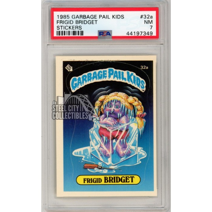 Frigid Bridget 1985 Topps Garbage Pail Kids Sticker Card #32a PSA 7 NM ...