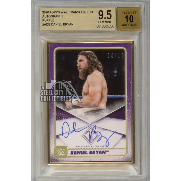 Daniel Bryan 2020 Topps Transcendent WWE Purple Autograph Card 04/10 ...