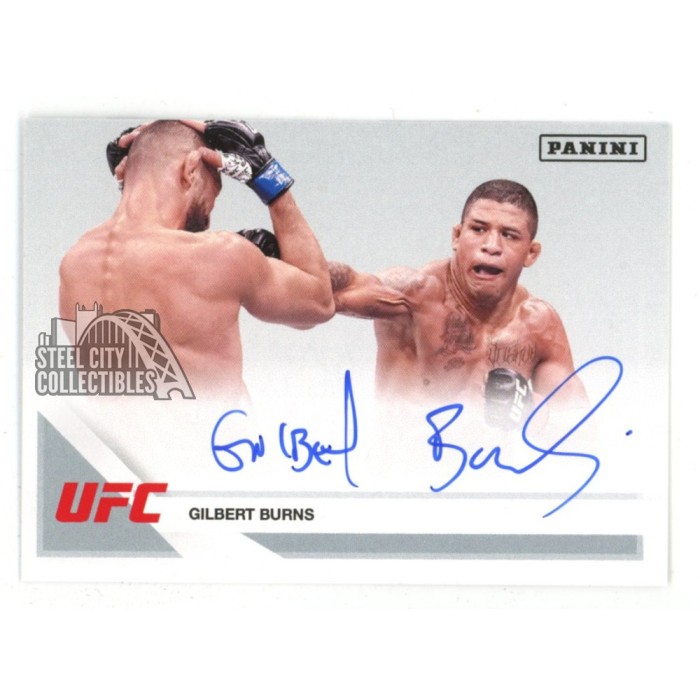 Gilbert Burns 2022 Panini UFC Horizontal Autograph Card | Steel City ...