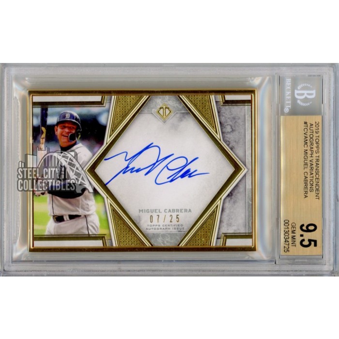 Miguel Cabrera 2019 Topps Transcendent Autograph Card #TCVA-MC 07/25 ...