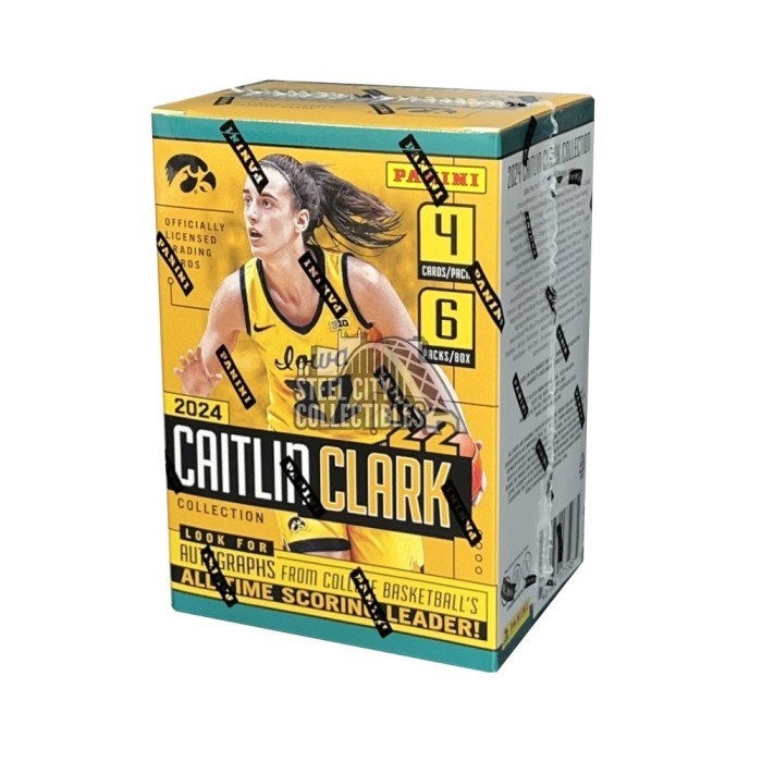 2024 Panini Caitlin Clark Collection Basketball 6-Pack Blaster Box ...