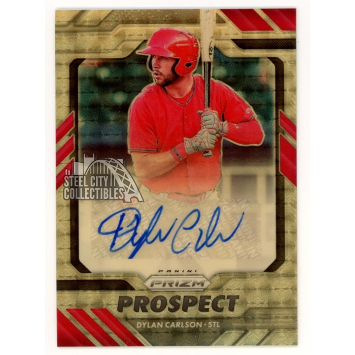 Dylan Carlson 2020 Panini Prizm Prospect Superfractor Autograph Rookie ...