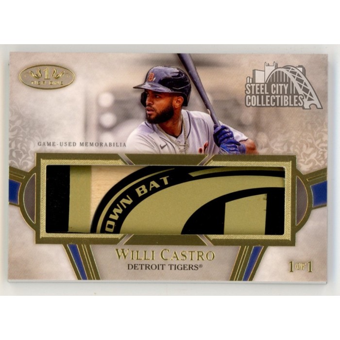 Willi Castro 2021 Topps Tier One Bat Barrell Relic Card #LLR-WCA 1/1 ...
