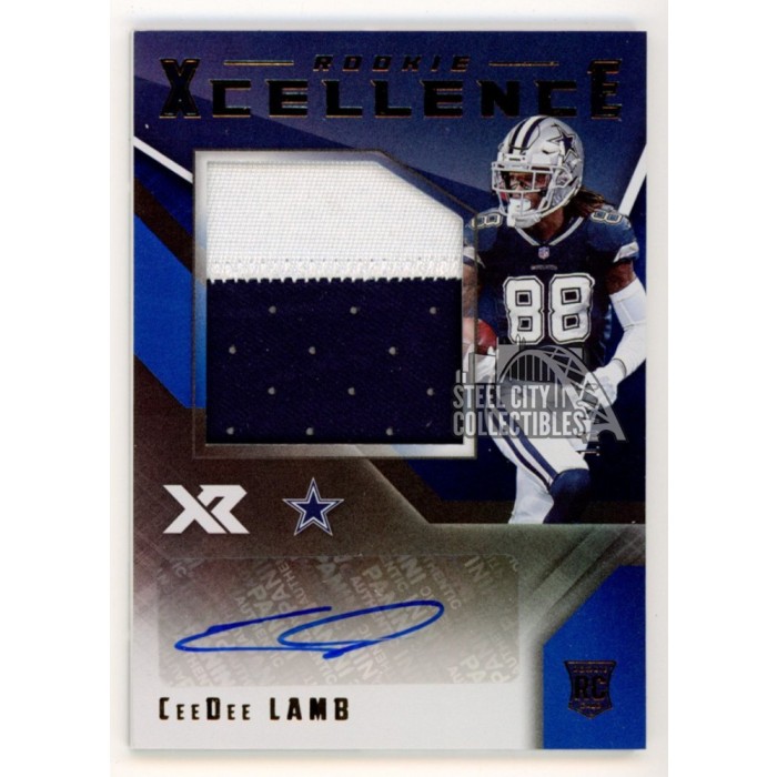 CeeDee Lamb 2020 Panini XR Xcellence Autograph Rookie Patch Card #RXC ...