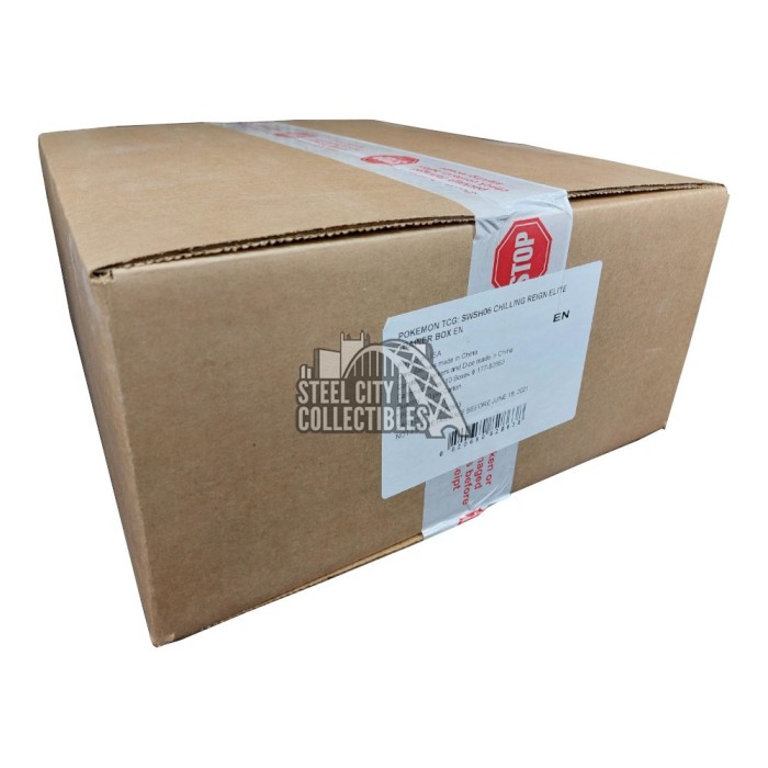 Pokemon Sword & Shield Chilling Reign Elite Trainer 10-Box Case | Steel ...