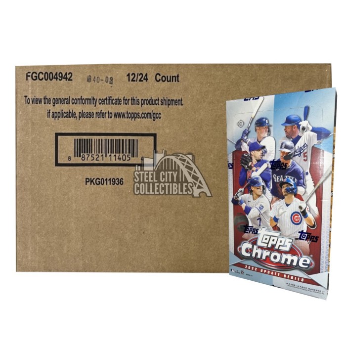 2022 Topps Chrome Update Series Baseball Hobby 12-Box Case | Steel City ...
