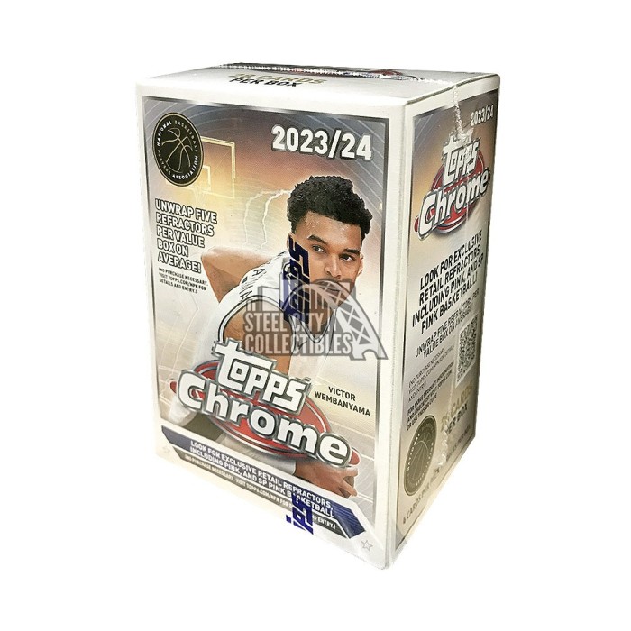 2023-24 Topps Chrome Basketball Blaster Box | Steel City Collectibles