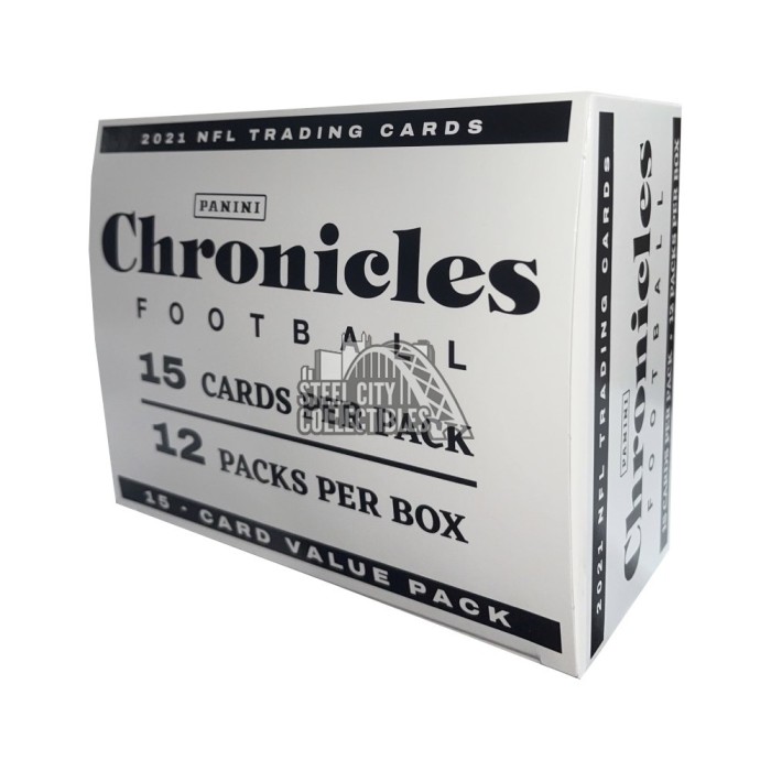 2021 Panini Chronicles Football 12-Value Pack Box | Steel City Collectibles