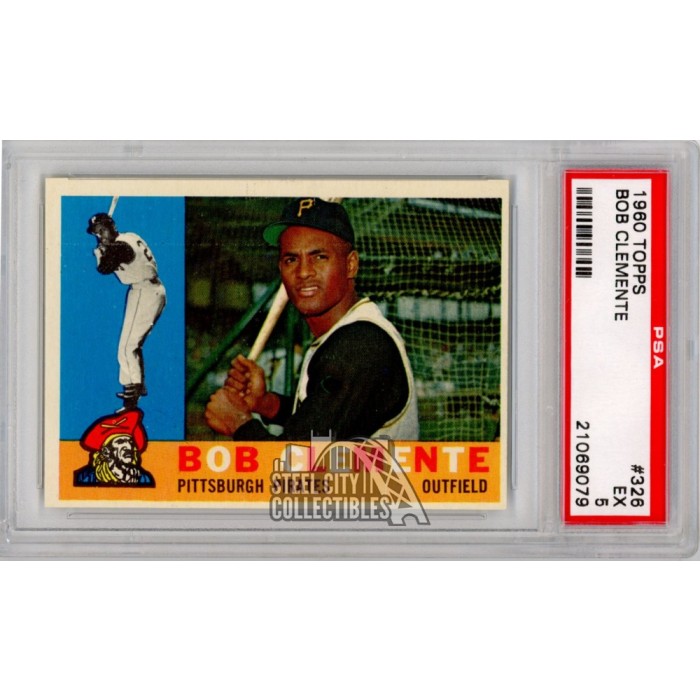 Roberto Bob Clemente 1960 Topps Baseball Card #326 PSA 5 Excellent ...