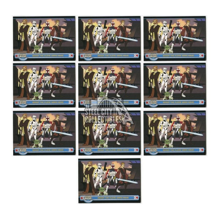 2004 Topps Star Wars Clone Wars Promo Card #P1 (Lot of 10) | Steel City ...