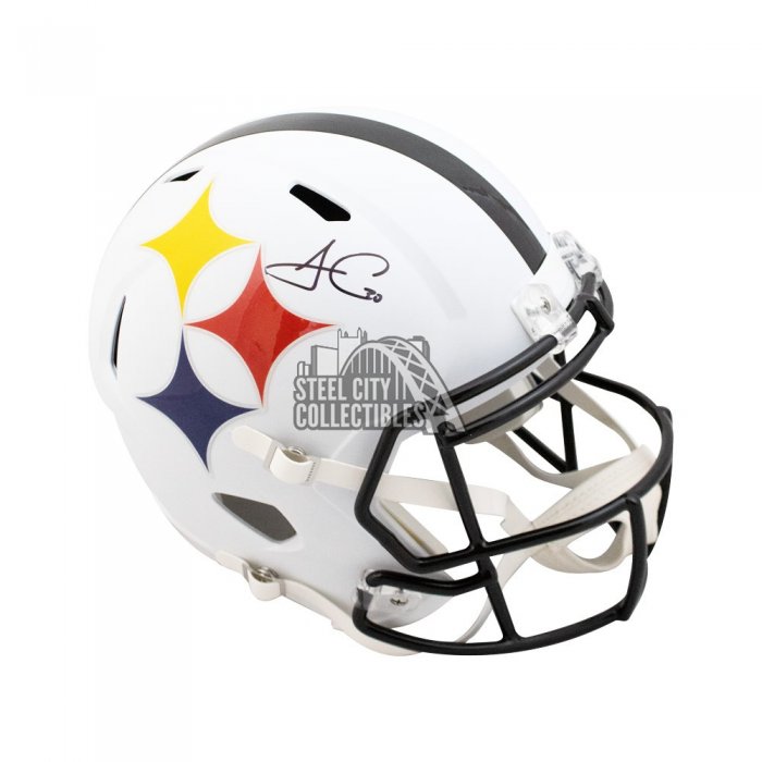 James Conner Autographed Pittsburgh Steelers AMP Mini Football Helmet ...