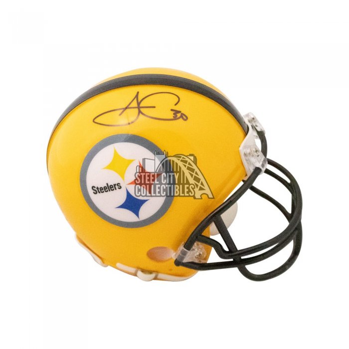 James Conner Autographed Pittsburgh Steelers Mini Football Helmet ...