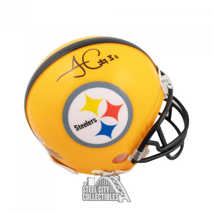James Conner Autographed Pittsburgh Steelers Mini Football Helmet - BAS ...