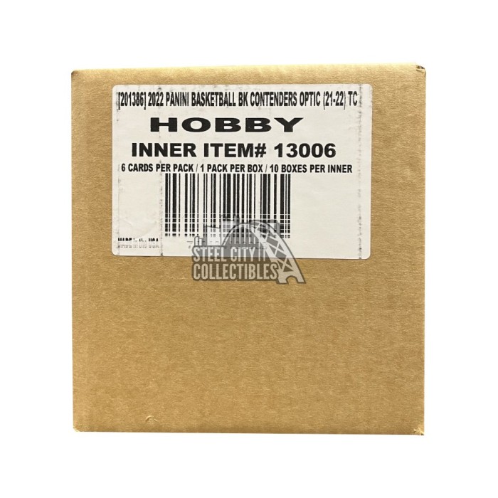 2021-22 Panini Contenders Optic Basketball Hobby 10-Box Case | Steel ...