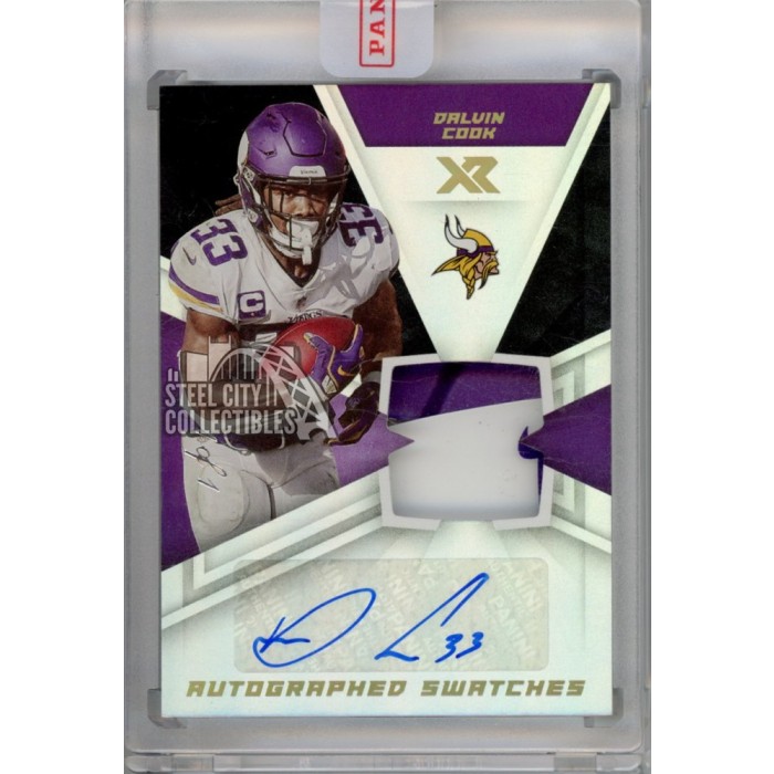 Dalvin Cook 2021 Panini XR Autograph Helmet Patch Card #AUS-DCO 1/1 ...