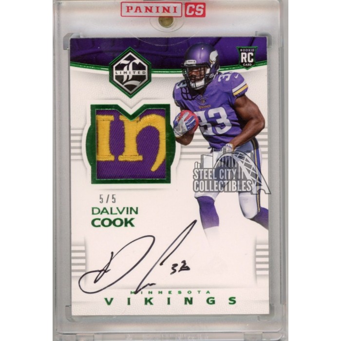 Dalvin Cook 2017 Panini Limited Emerald Autograph Patch Card #111 5/5 ...