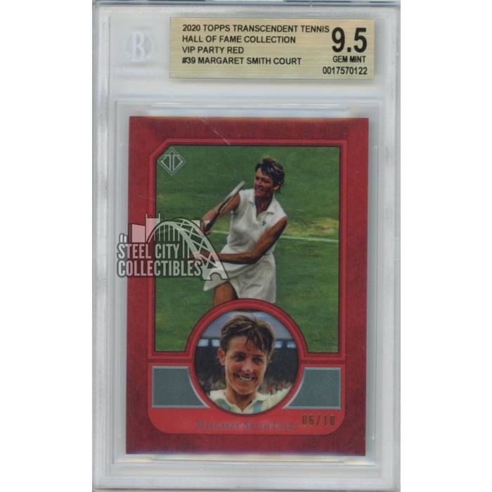 Margaret Smith Court 2020 Topps Transcendent VIP Red Card #39 6/10 BGS ...