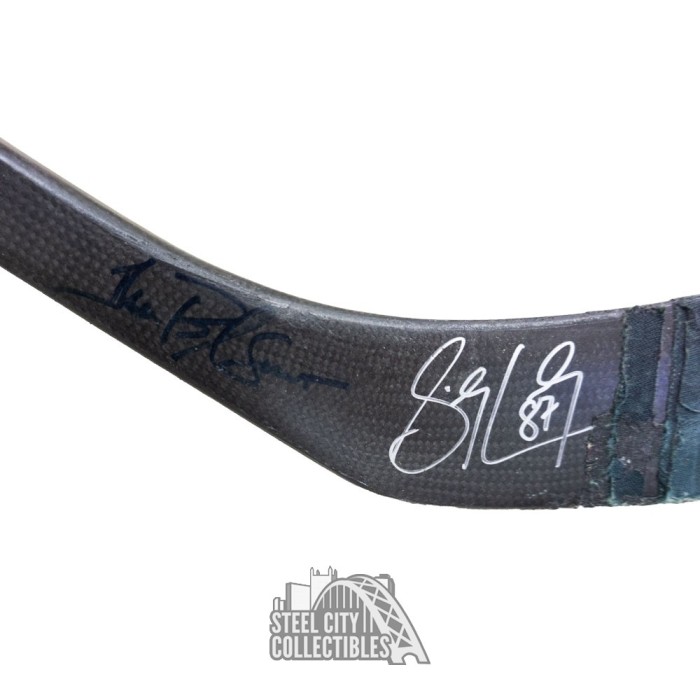 Sidney Crosby Autographed Game Used Reebok Hockey Stick W/ Dan Bylsma ...