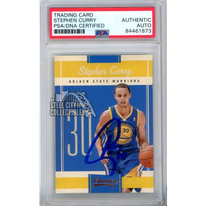 Stephen Curry 2010-11 Panini Classics Autograph Card #27 PSA/DNA ...
