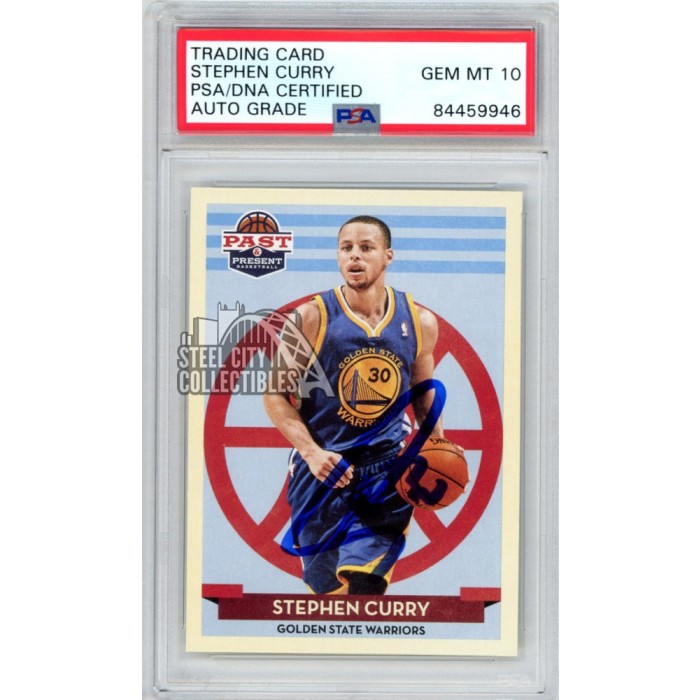 Stephen Curry 2012-13 Panini Past & Present Autograph Card #144 PSA/DNA ...
