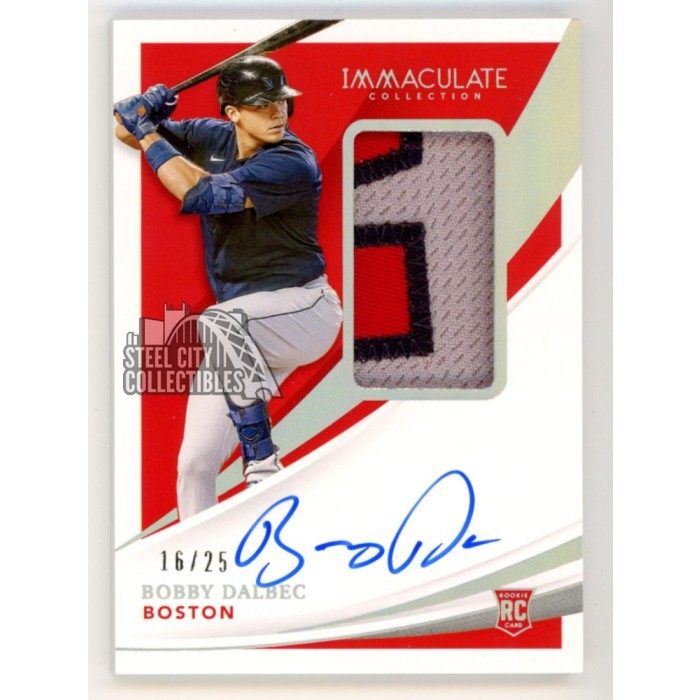 Bobby Dalbec 2021 Panini Immaculate Autograph Rookie Patch Card 16/25 ...