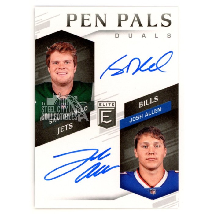 Josh Allen/Sam Darnold 2018 Donruss Elite Pen Pals Autograph Rookie ...