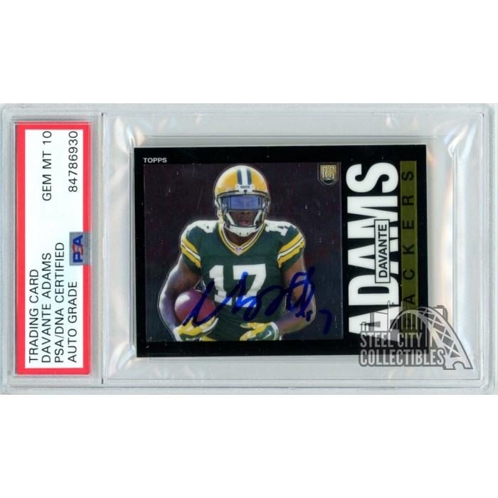 Davante Adams 2014 Topps Chrome Mini Throwback Autograph Rookie Card #5 ...