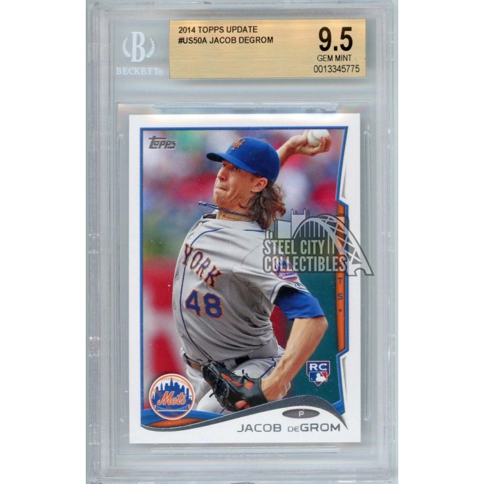 Jacob deGrom 2014 Topps Update Rookie Card #US-50 BGS 9.5 | Steel City ...