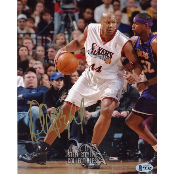 Derrick Coleman Autographed Philadelphia 76ers 8x10 Photo - BAS COA ...