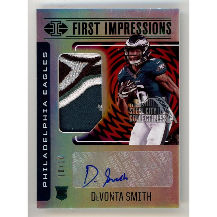 DeVonta Smith 2021 Panini Illusions First Impressions Autograph Rookie ...
