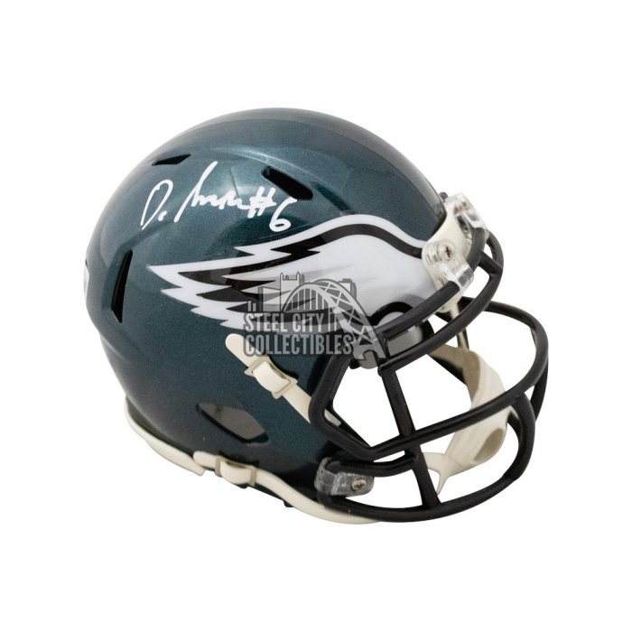 Devonta Smith Autographed Philadelphia Eagles Speed Mini Football ...