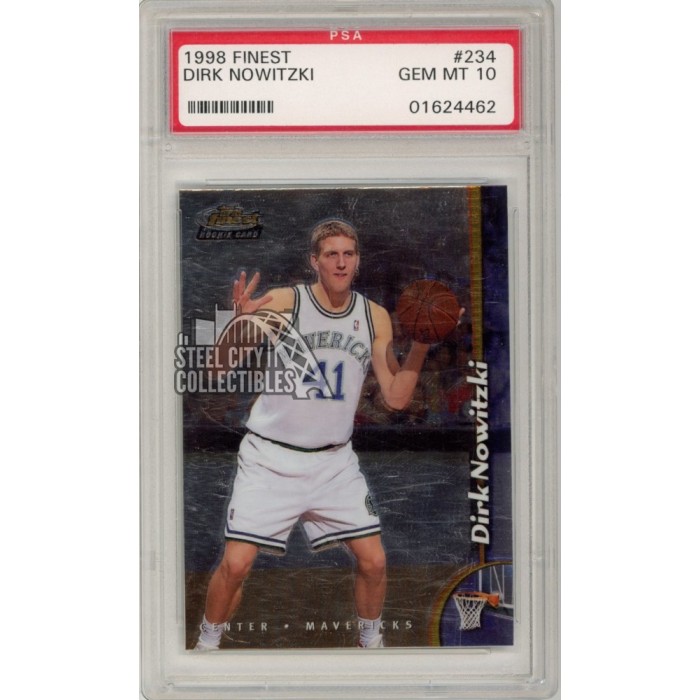 Dirk Nowitzki 1998-99 Topps Finest Rookie Card #234 PSA 10 Gem Mint ...