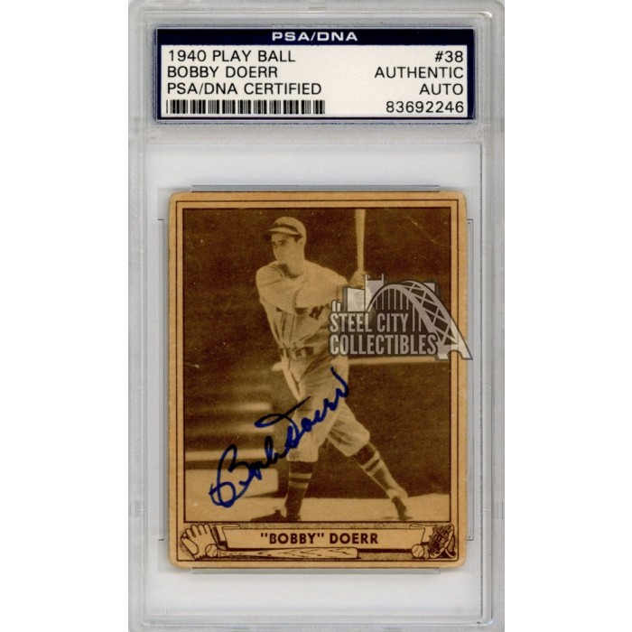 Bobby Doerr 1940 Play Ball Autograph Card #38 PSA/DNA | Steel City ...