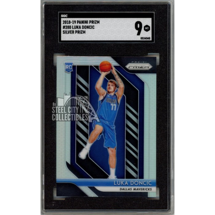 Luka Doncic 2018-19 Panini Prizm Silver Refractor Rookie Card #280 SGC ...
