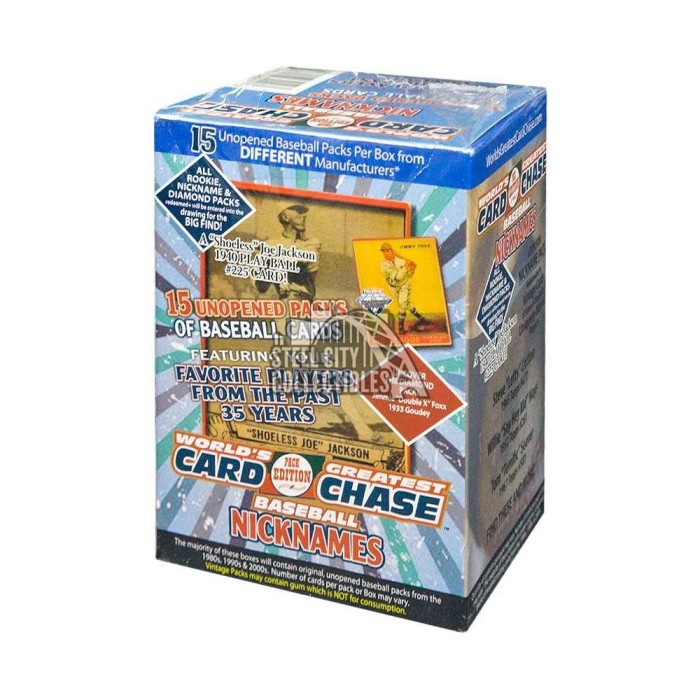 2017 Tristar Worlds Greatest Pack Chase Series 9 Baseball Nicknames Box ...