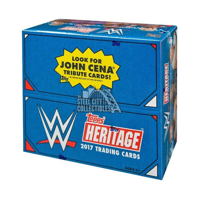 2017 Topps WWE Heritage Wrestling 24ct Retail Box | Steel City Collectibles