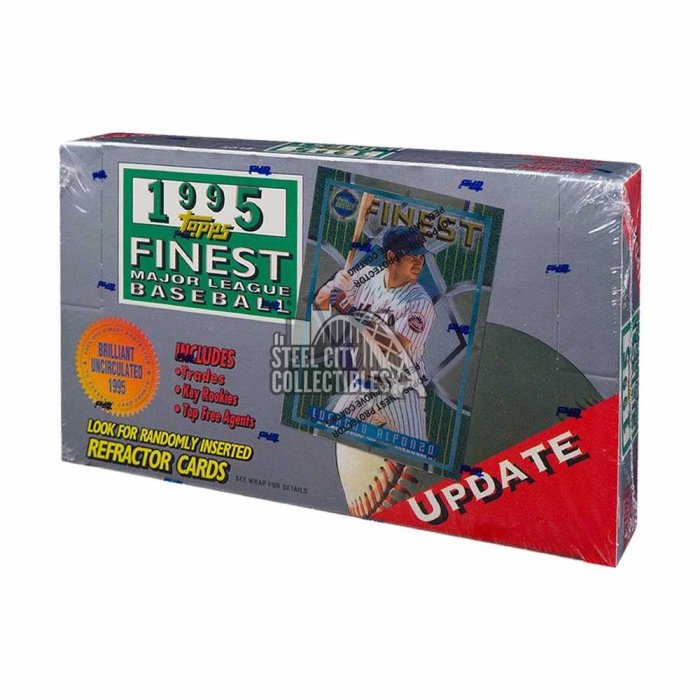 1995 Topps Finest Update Baseball Hobby Box | Steel City Collectibles