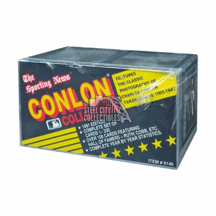 1991 Conlon Collection Baseball Factory Set | Steel City Collectibles