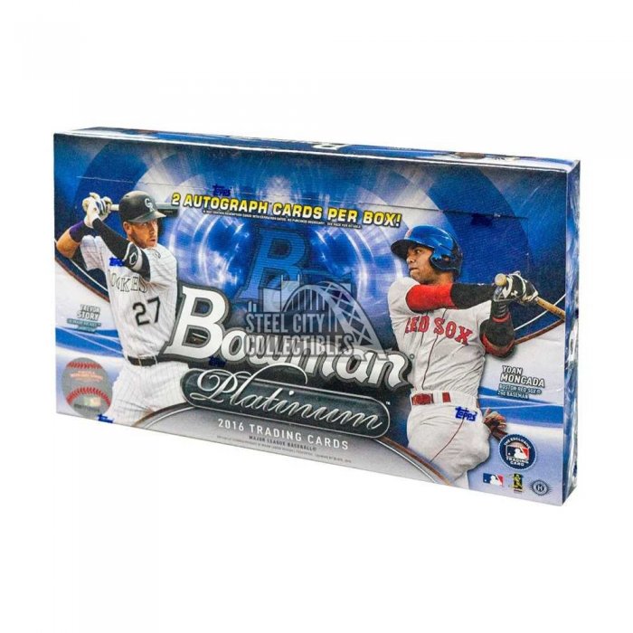 2016 Bowman Platinum Baseball Hobby Box | Steel City Collectibles