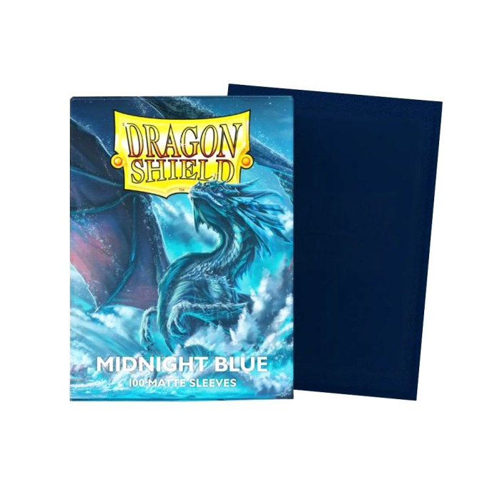 Dragon Shield Matte Midnight Blue Sleeves 100ct Box | Steel City ...