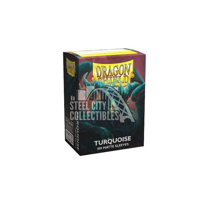 Dragon Shield Matte Turquoise Sleeves 100ct Box | Steel City Collectibles