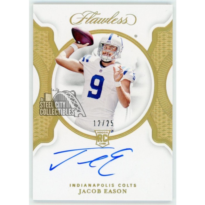 Jacob Eason 2020 Panini Flawless Rookie Signatures Autograph 12/25 ...