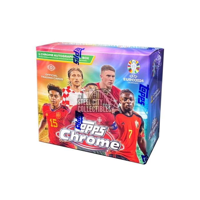 2023-24 Topps Chrome UEFA EURO Soccer Hobby Box | Steel City Collectibles