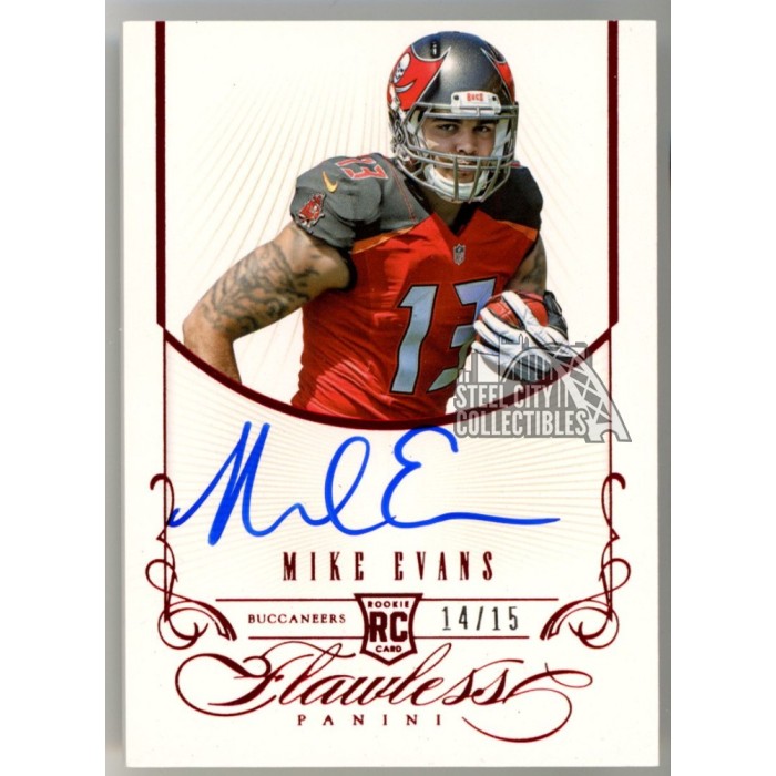 Mike Evans 2014 Panini Flawless Autograph Rookie Card RC #4 14/15 ...